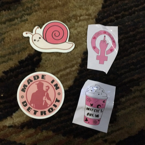 Other | 15 Pink Themed Stickers | Poshmark